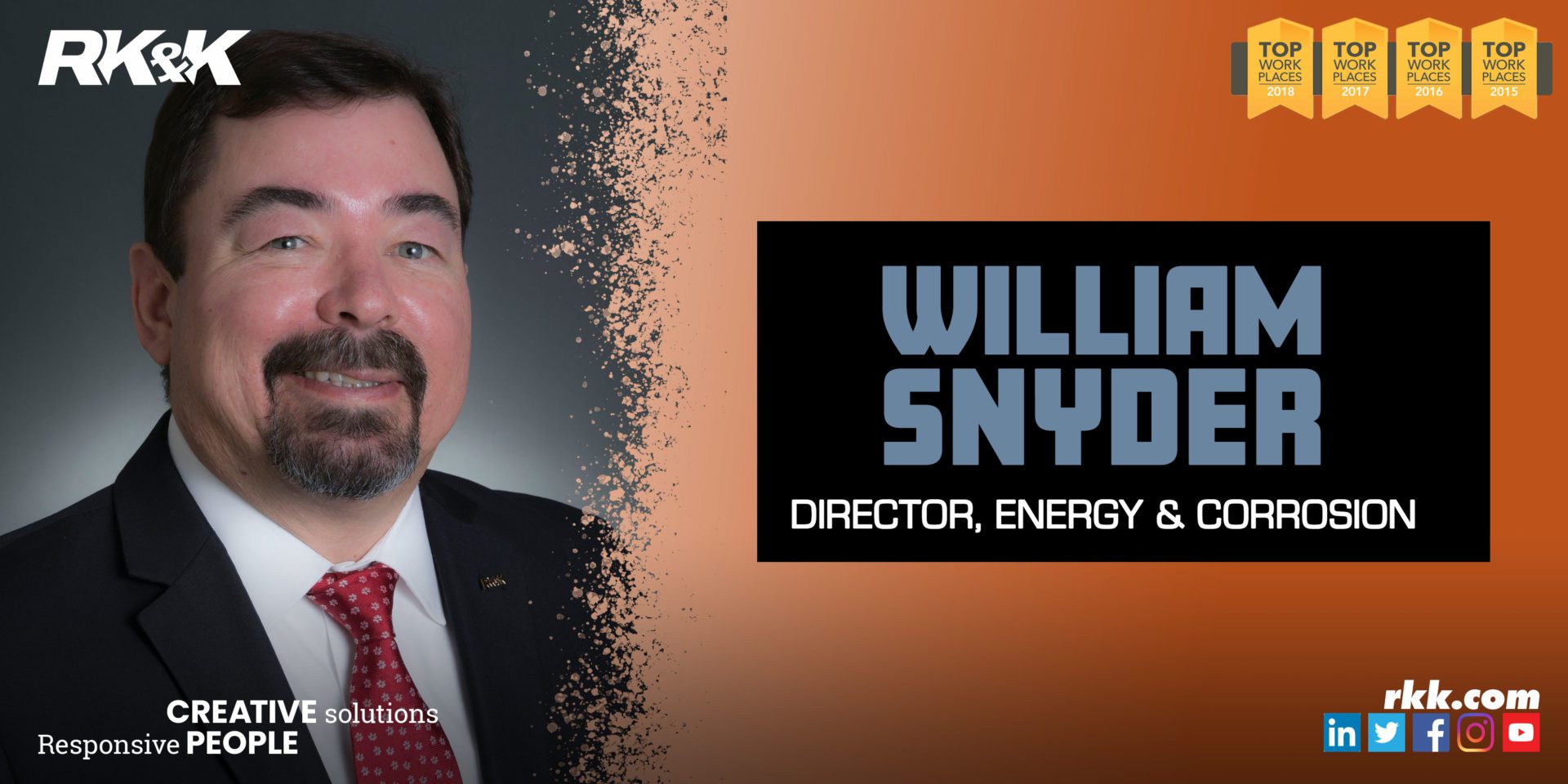 Professional Profile: Bill Snyder, Director, Energy & Corrosion | RK&K Blog